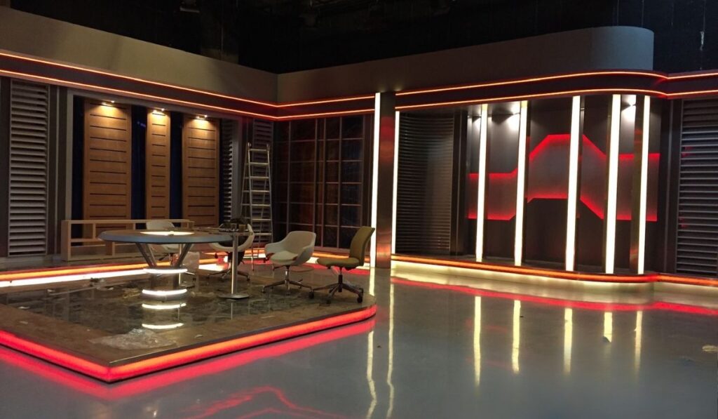 Talk Show Tv Studio Set - Design & Production - Alice Scenic Studios